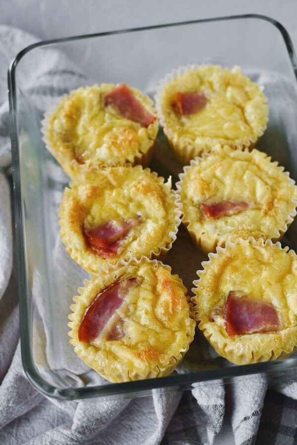 Egg Bites with Canadian Bacon and Gouda Cheese - The Farmstyle