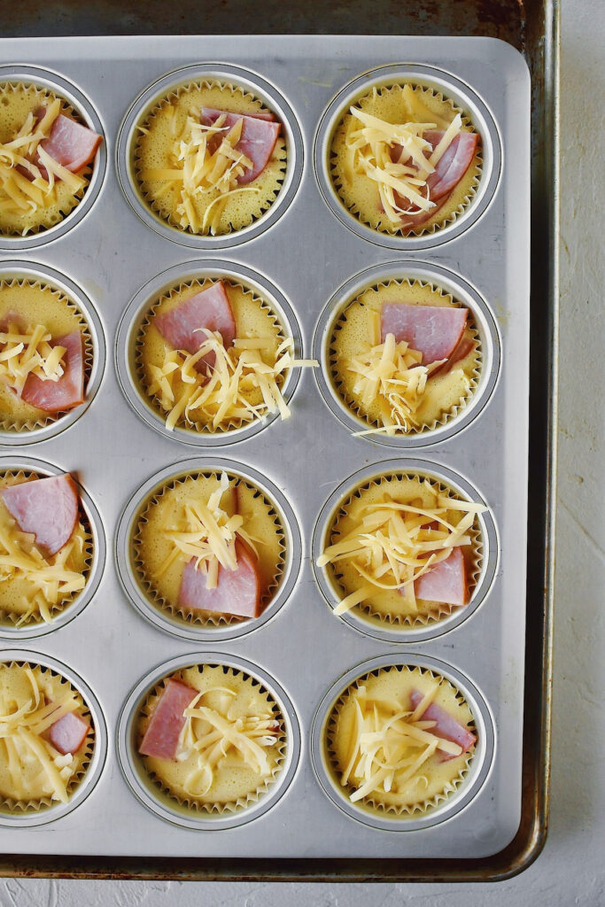 Egg Bites with Canadian Bacon and Gouda Cheese - The Farmstyle