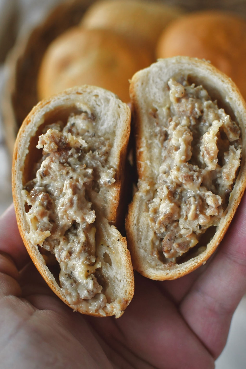 Sausage Gravy Biscuit Breakfast Bombs - The Farmstyle