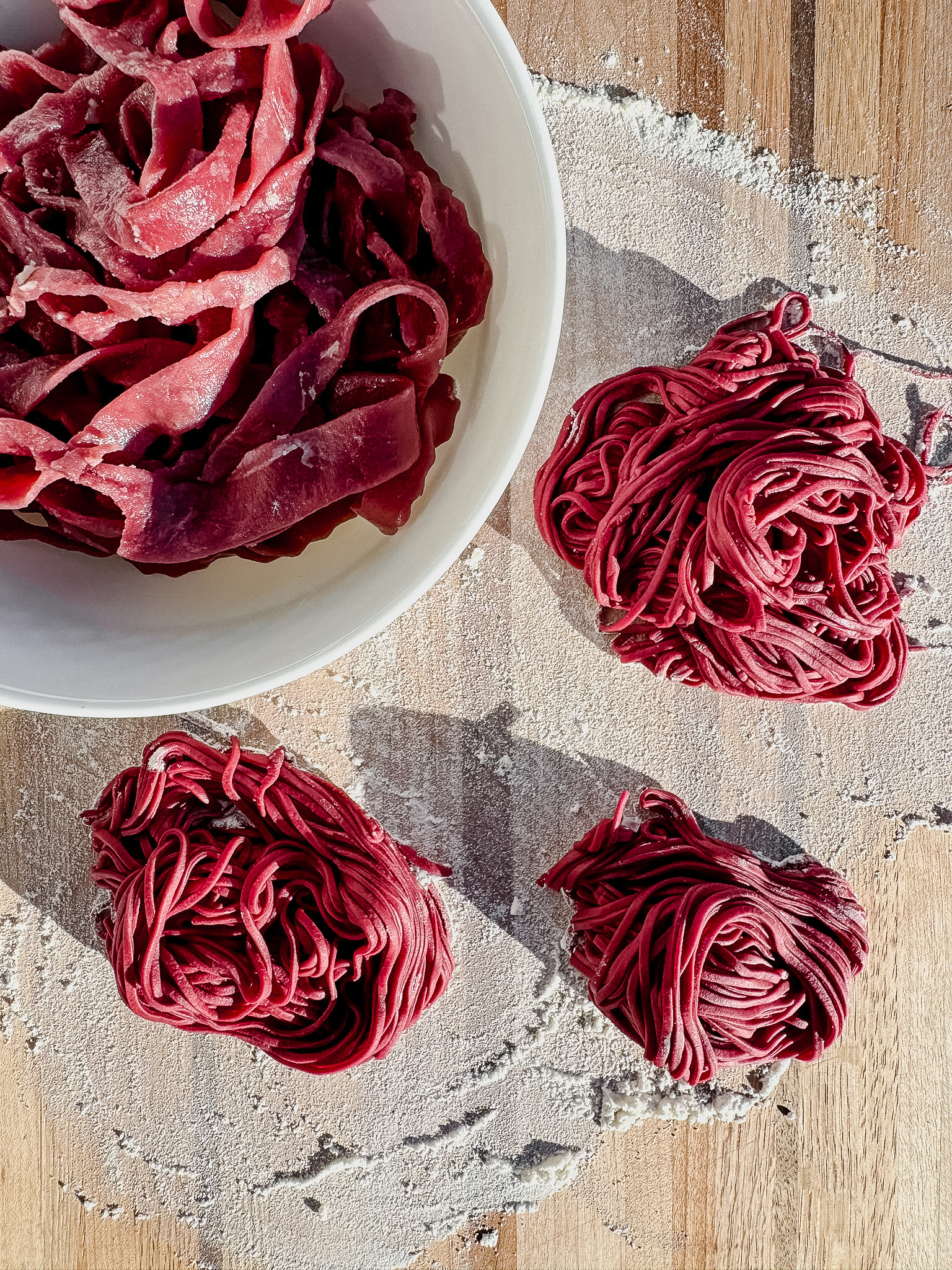 Homemade Red Beet Pasta - The Farmstyle