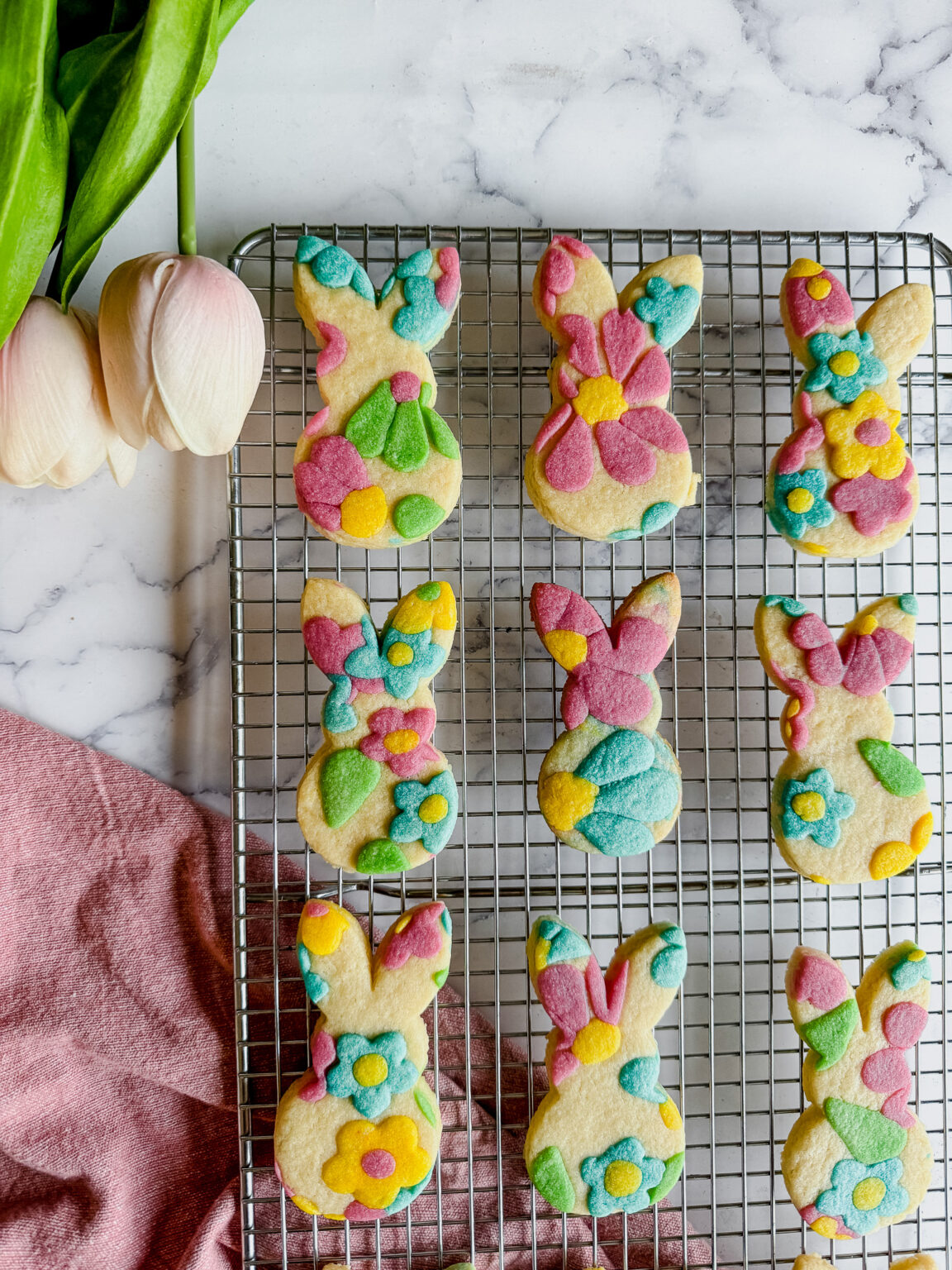 Easter Collage Sugar Cookies - The Farmstyle