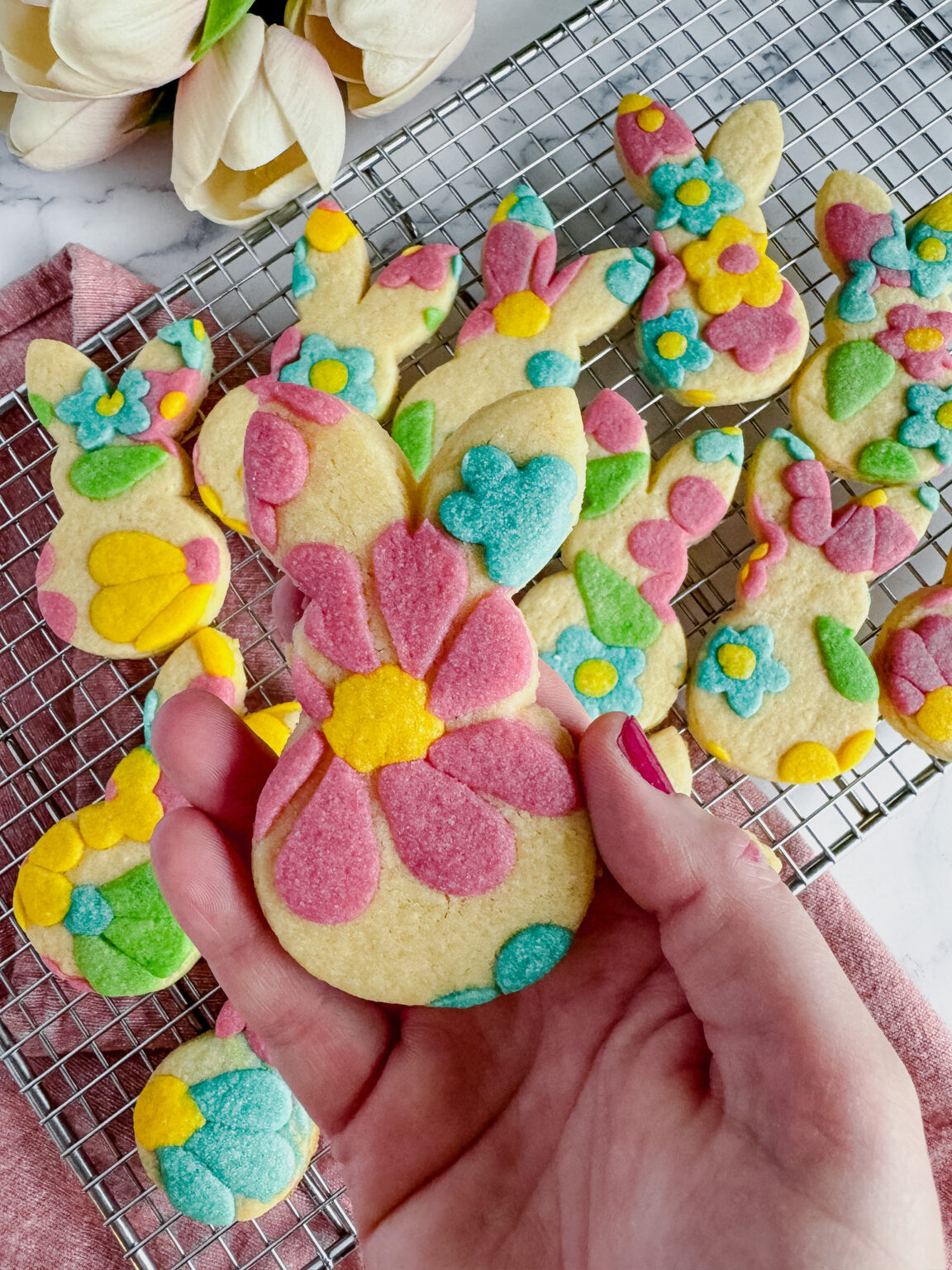 Easter Collage Sugar Cookies - The Farmstyle