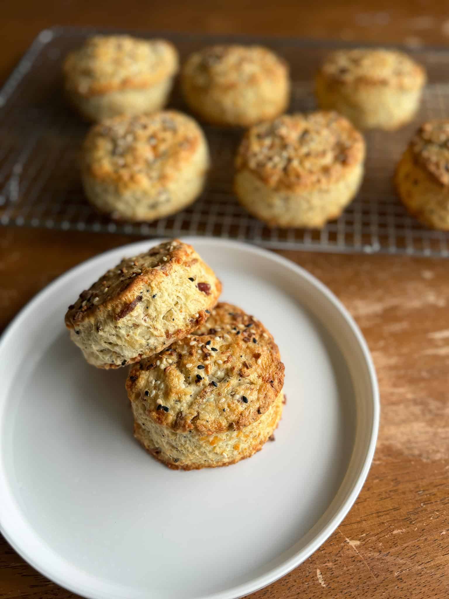 Everything Bagel Breakfast Biscuits - The Farmstyle