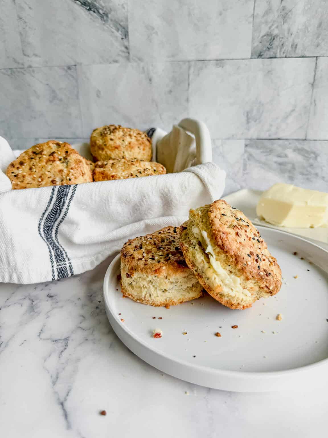Everything Bagel Breakfast Biscuits - The Farmstyle
