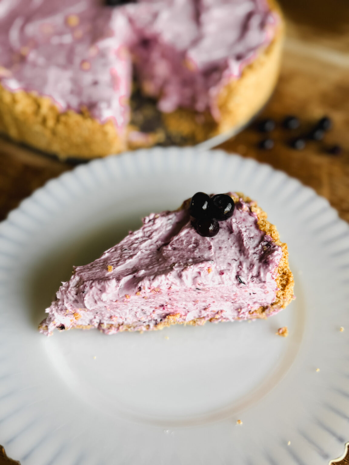 Huckleberry No Bake Cheesecake - The Farmstyle