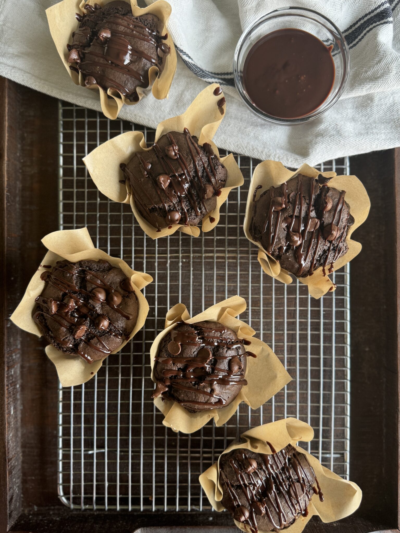 Chocolate Muffin with Chocolate Ganache Filling - The Farmstyle