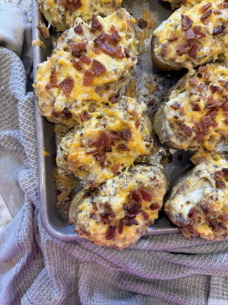 Cheeseburger Twice Baked Potatoes - The Farmstyle