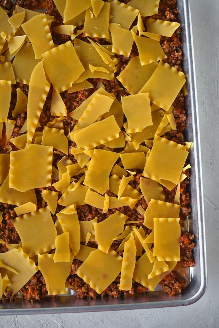 Easy Sheet Pan Lasagna - The Farmstyle