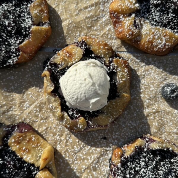 Mini Blueberry Galettes on the Blackstone - The Farmstyle