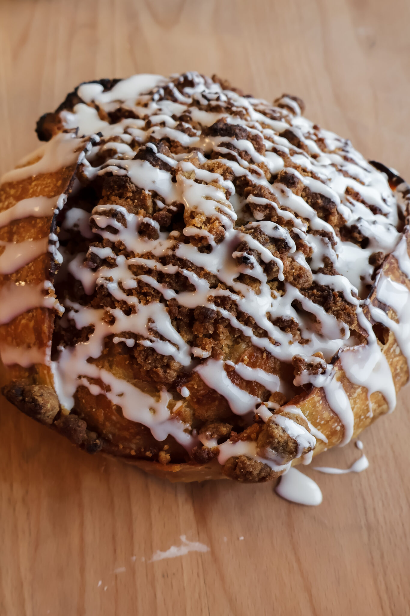 Raspberry Crumble Croissant Sourdough Loaf - The Farmstyle