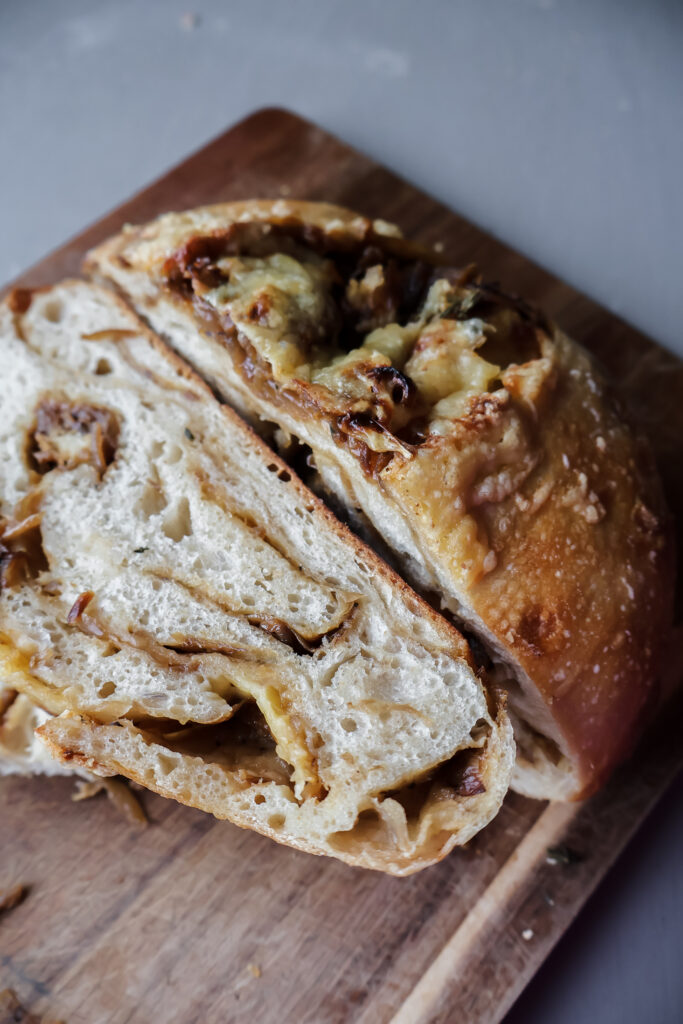 French Onion Sourdough Bread - The Farmstyle