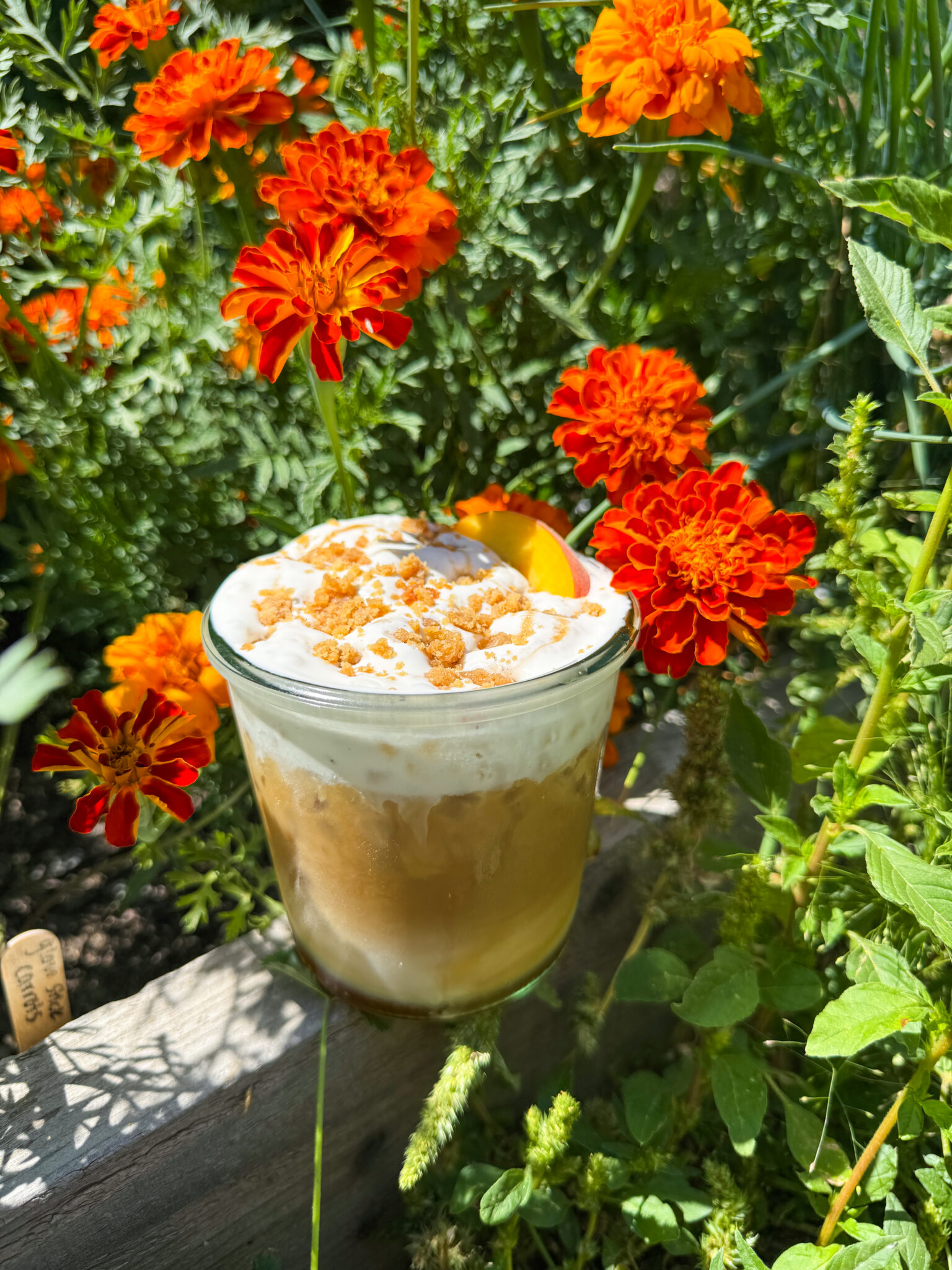 Peach Cobbler Latte - The Farmstyle